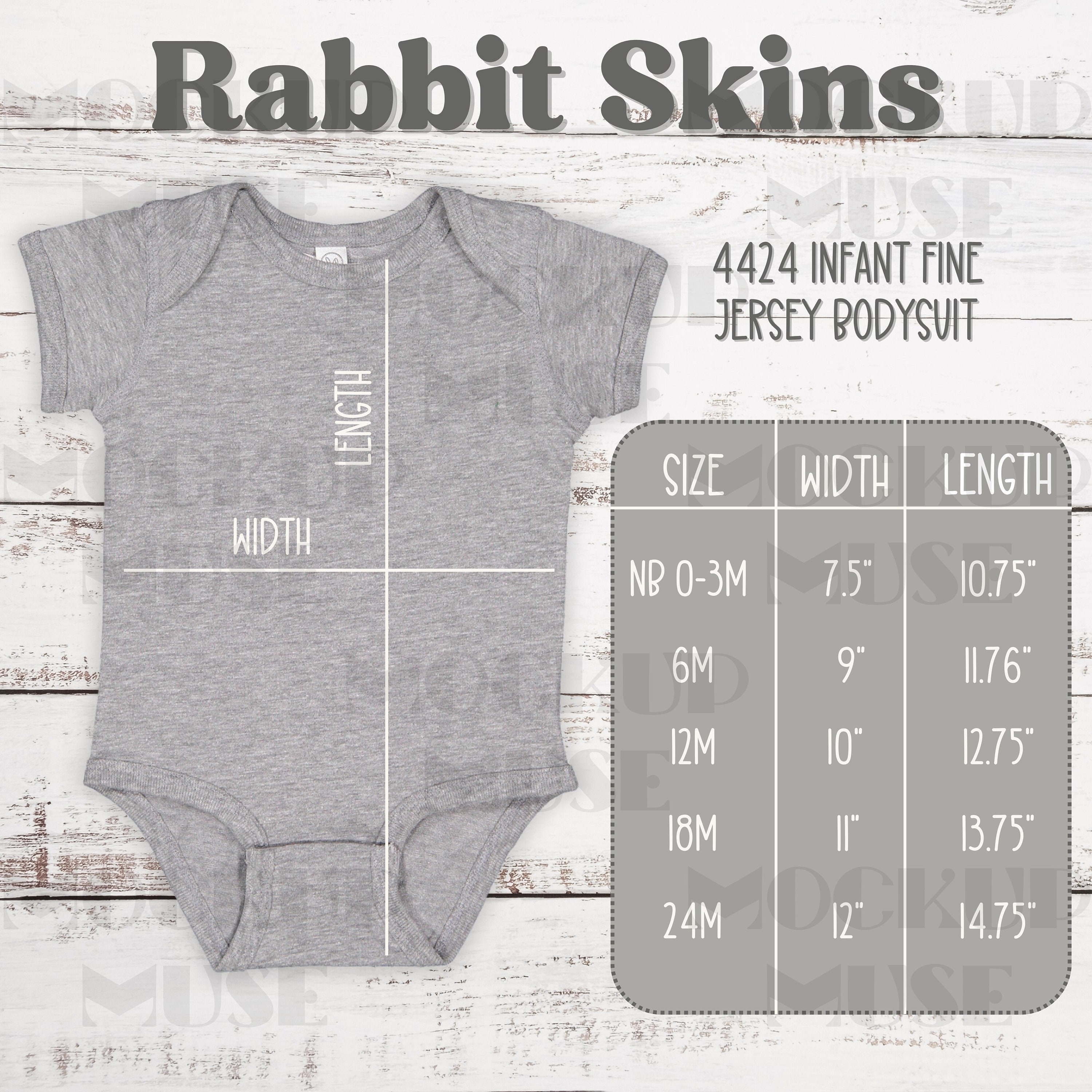 Rabbit Skins 4424 Size Chart Infant Bodysuit Sizing Guide Rabbit Skins ...