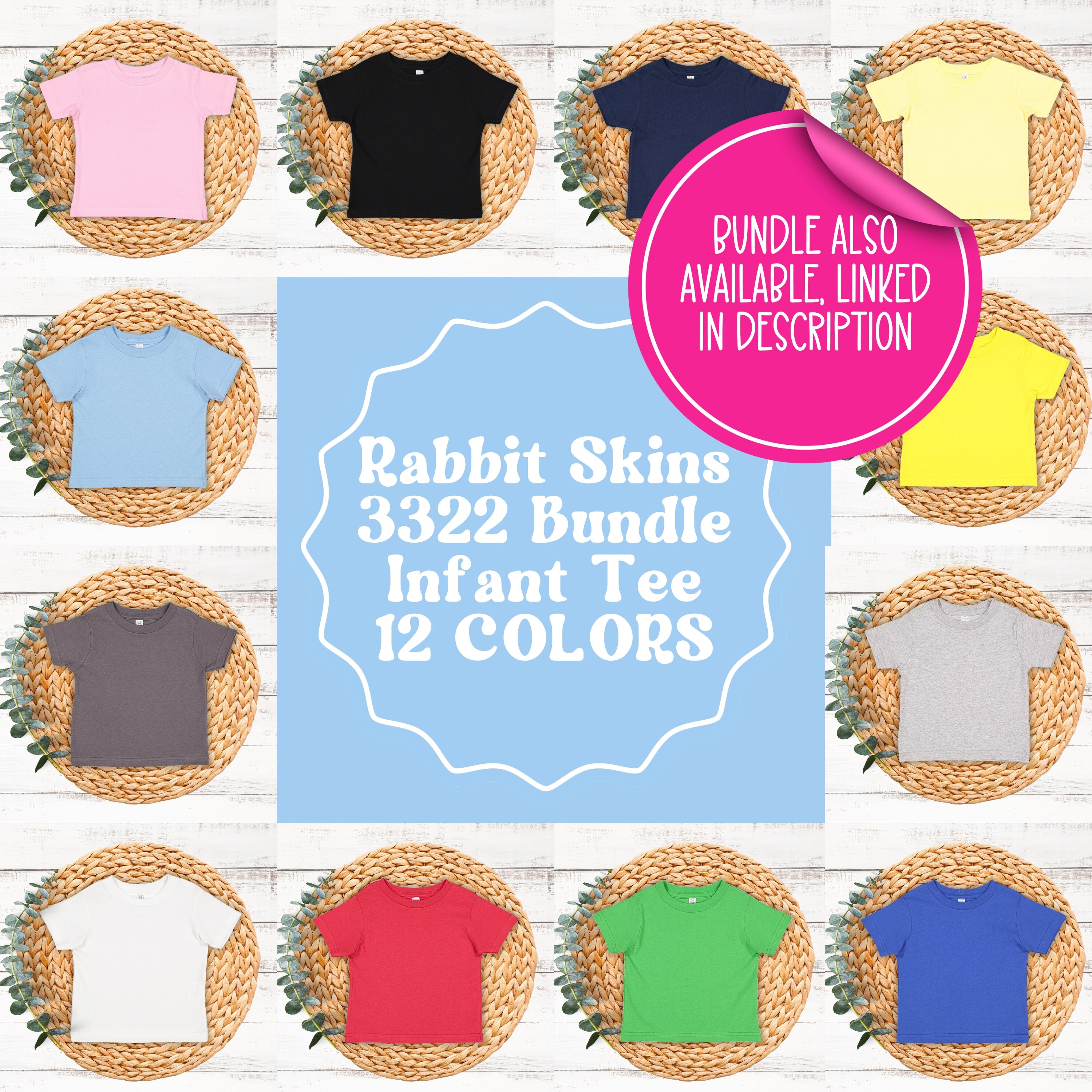 White Rabbit Skins 3322 Infant Fine Jersey Tee Mockup, 3322 Mockups ...