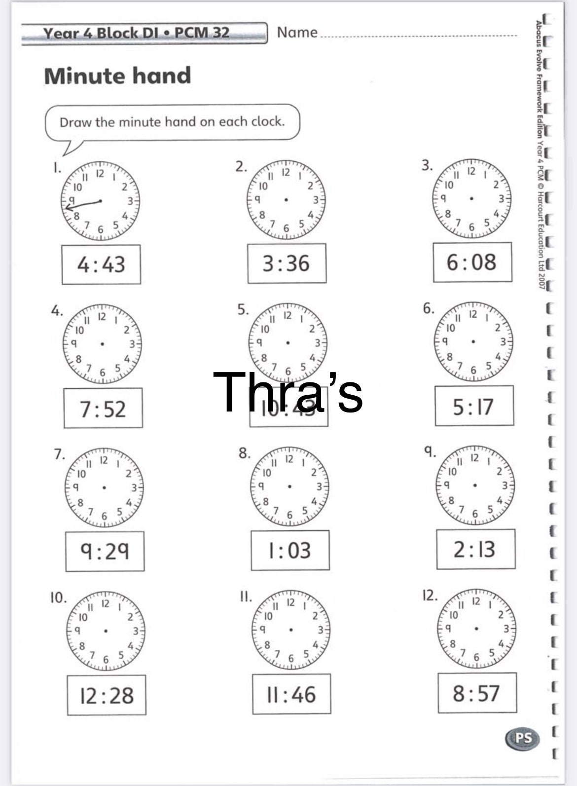 Year 4 Maths Worksheet - Etsy