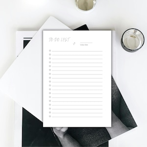 To Do List, Planner, Organization, Blank List, Daily Checklist ...