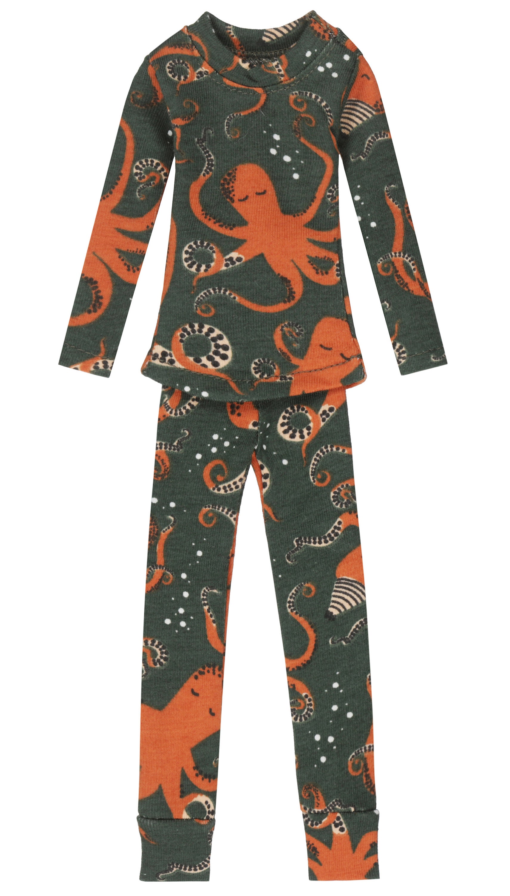 Pajamas for Barbie Green With Octopus Print - Etsy