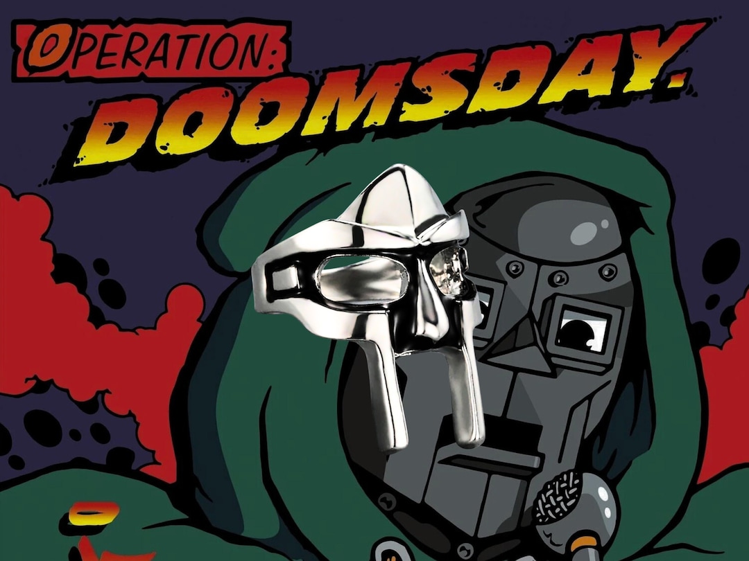 Silver MF DOOM Ring doomsday - Etsy