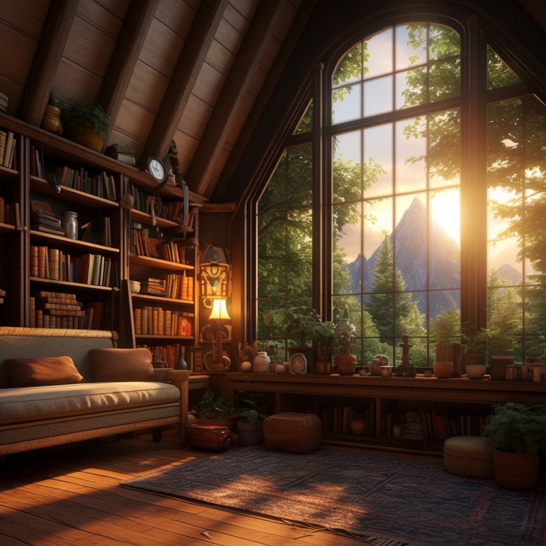 Cozy Cottage Webcam Background - Etsy