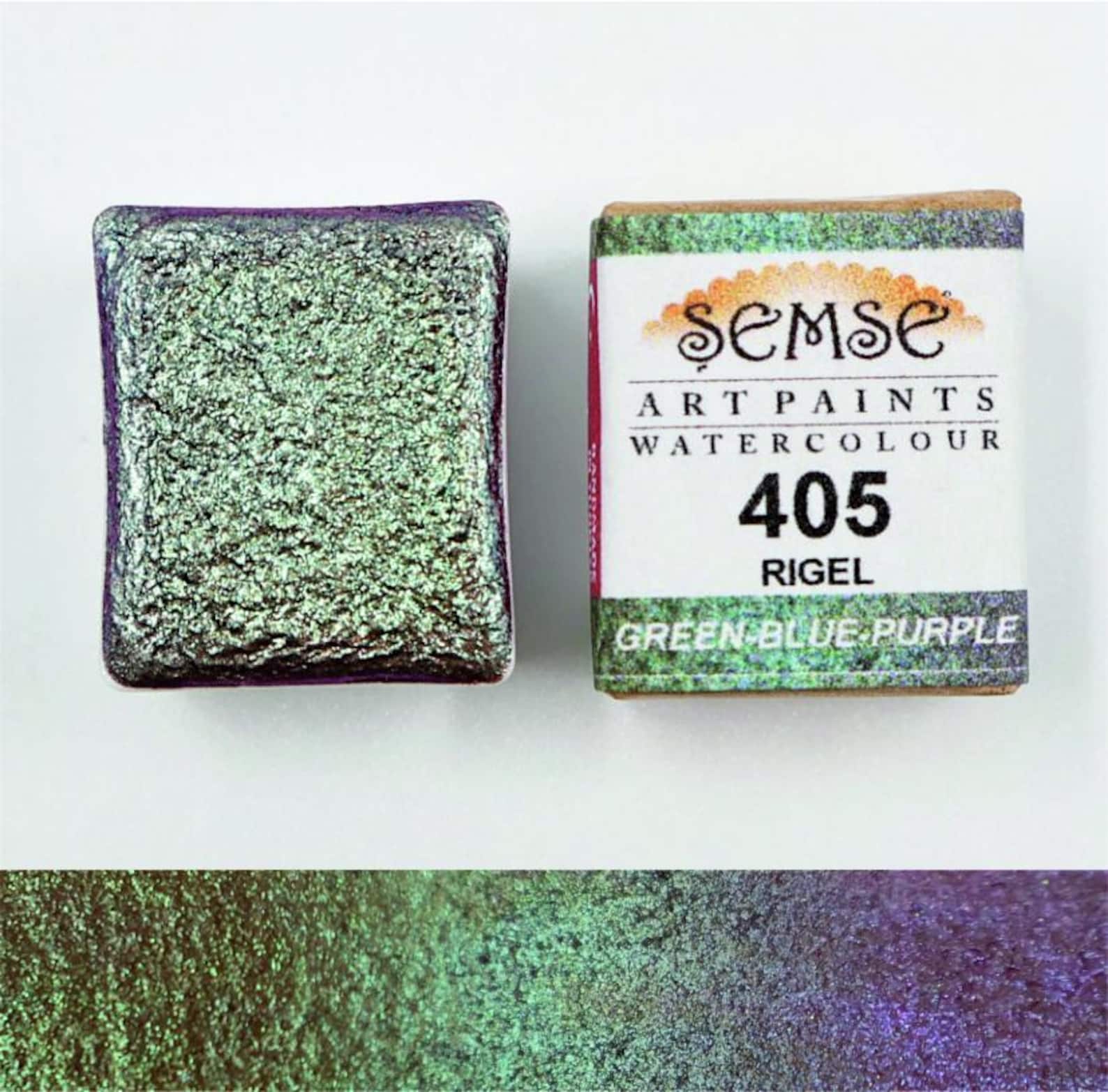 Semse Handmade Cosmos Series - 405 Rigel Watercolor Paint 1/2 Pan 2ml ...