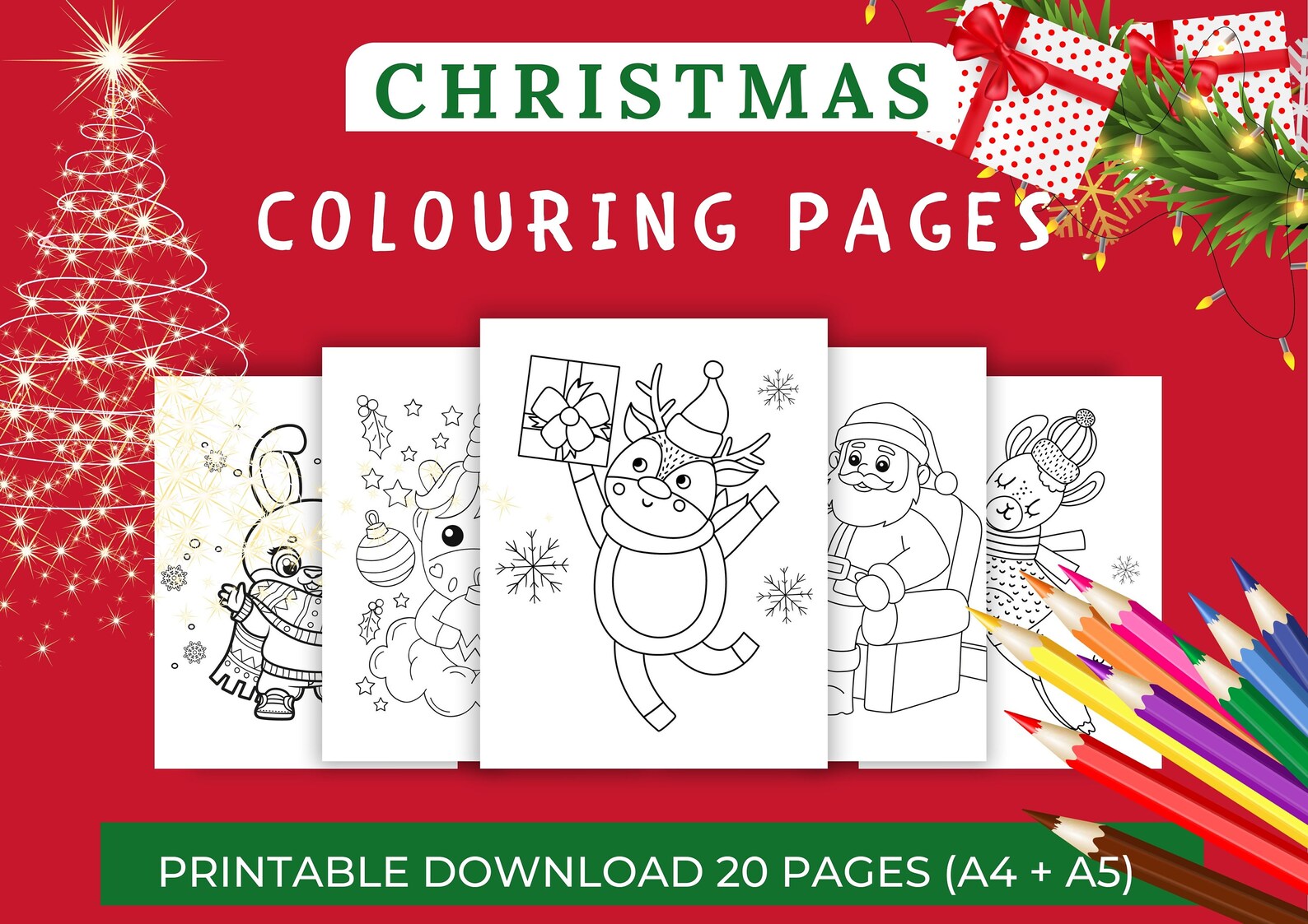 Printable Coloring Pages for Kids ''christmas Pictures', Christmas ...