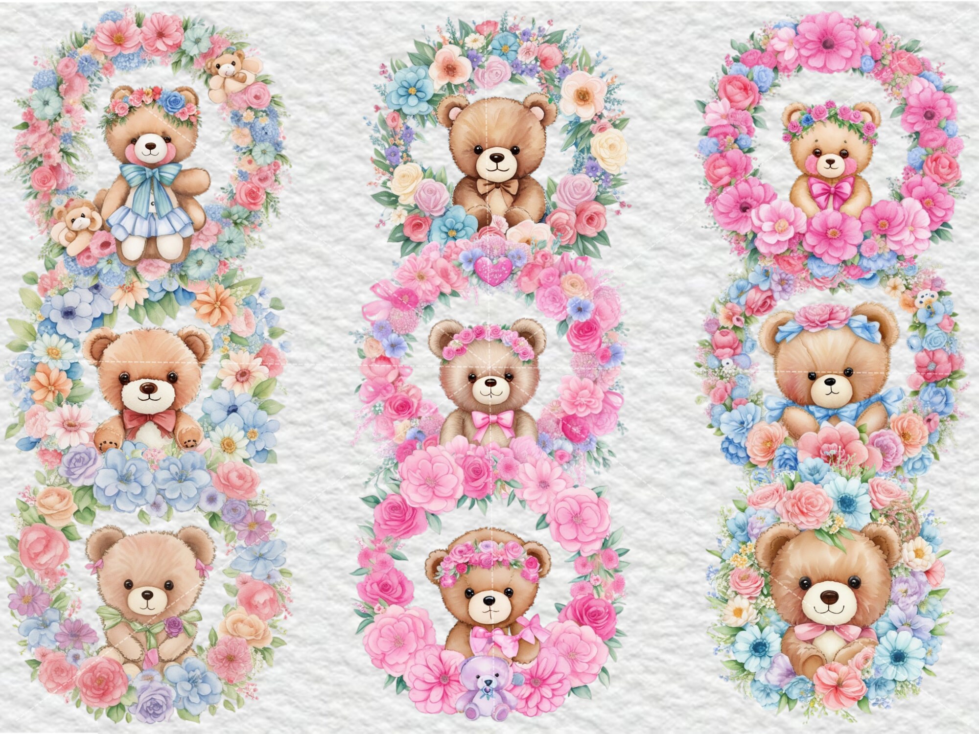 Watercolor Teddy Bear, Clip Art, High Quality 40NPG , Cute Animal ...