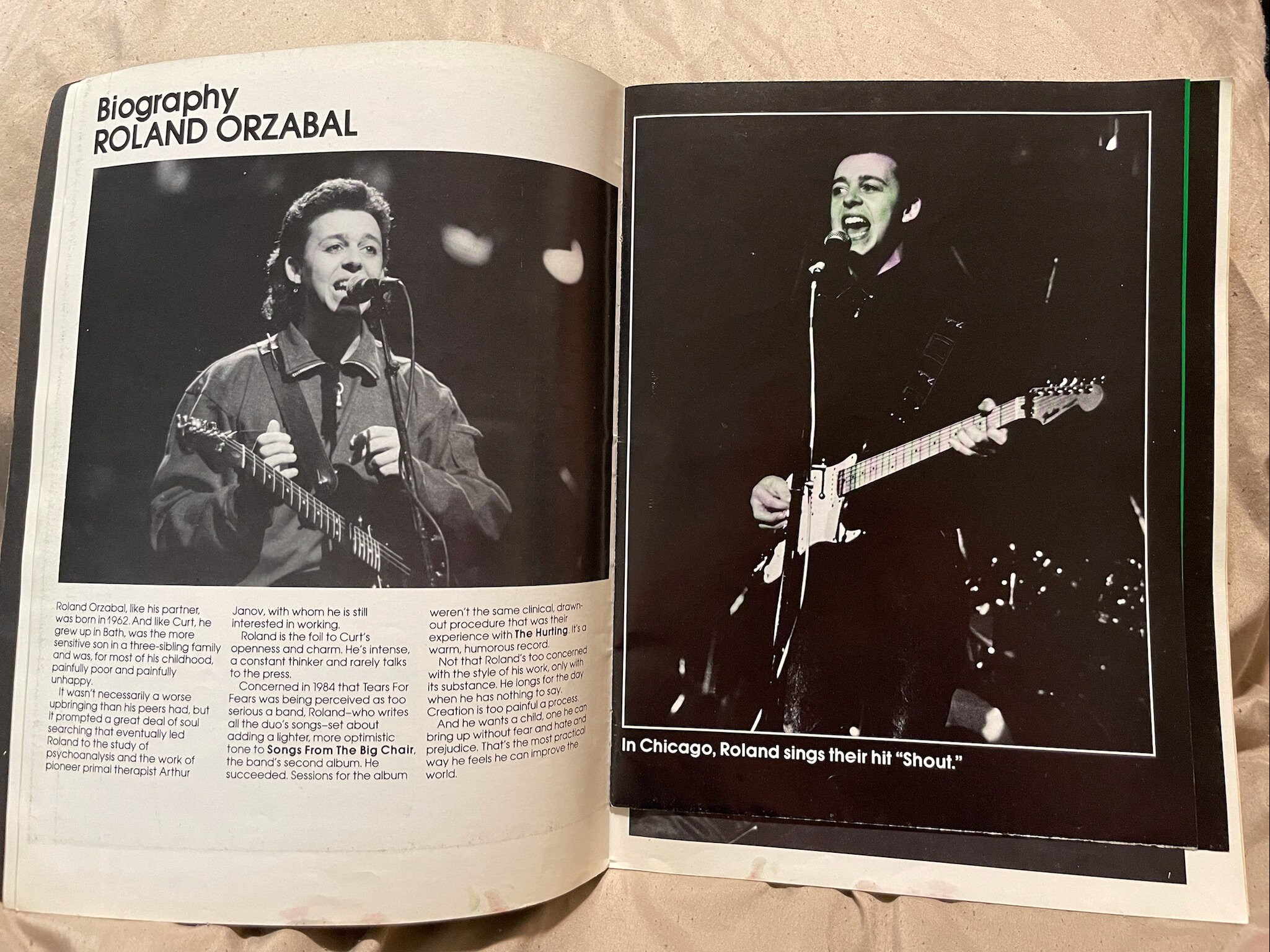 Vintage 1985 RARE Collectible - Tears for Fears PICTURE BOOK - by Robus ...