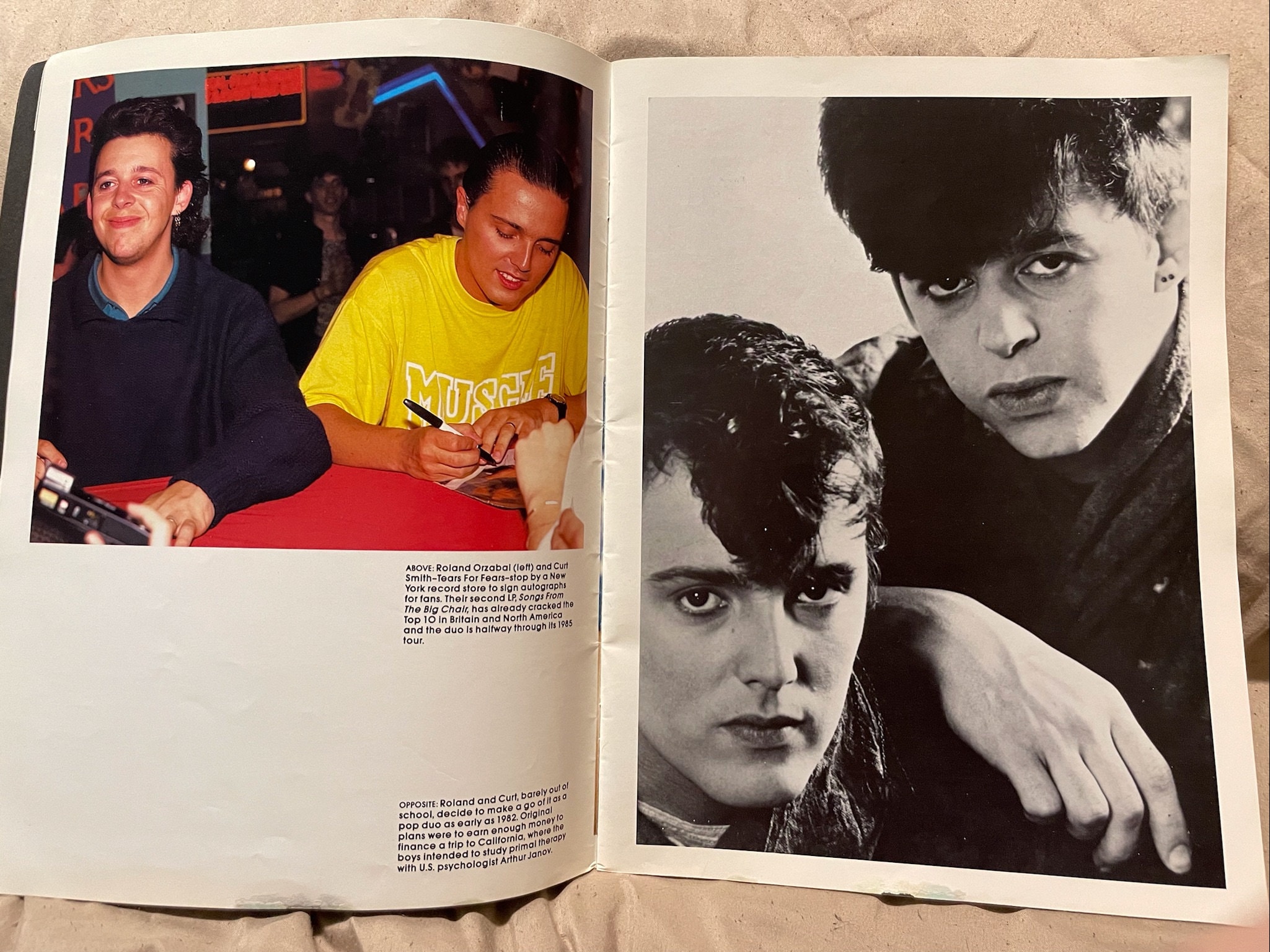 Vintage 1985 RARE Collectible - Tears for Fears PICTURE BOOK - by Robus ...