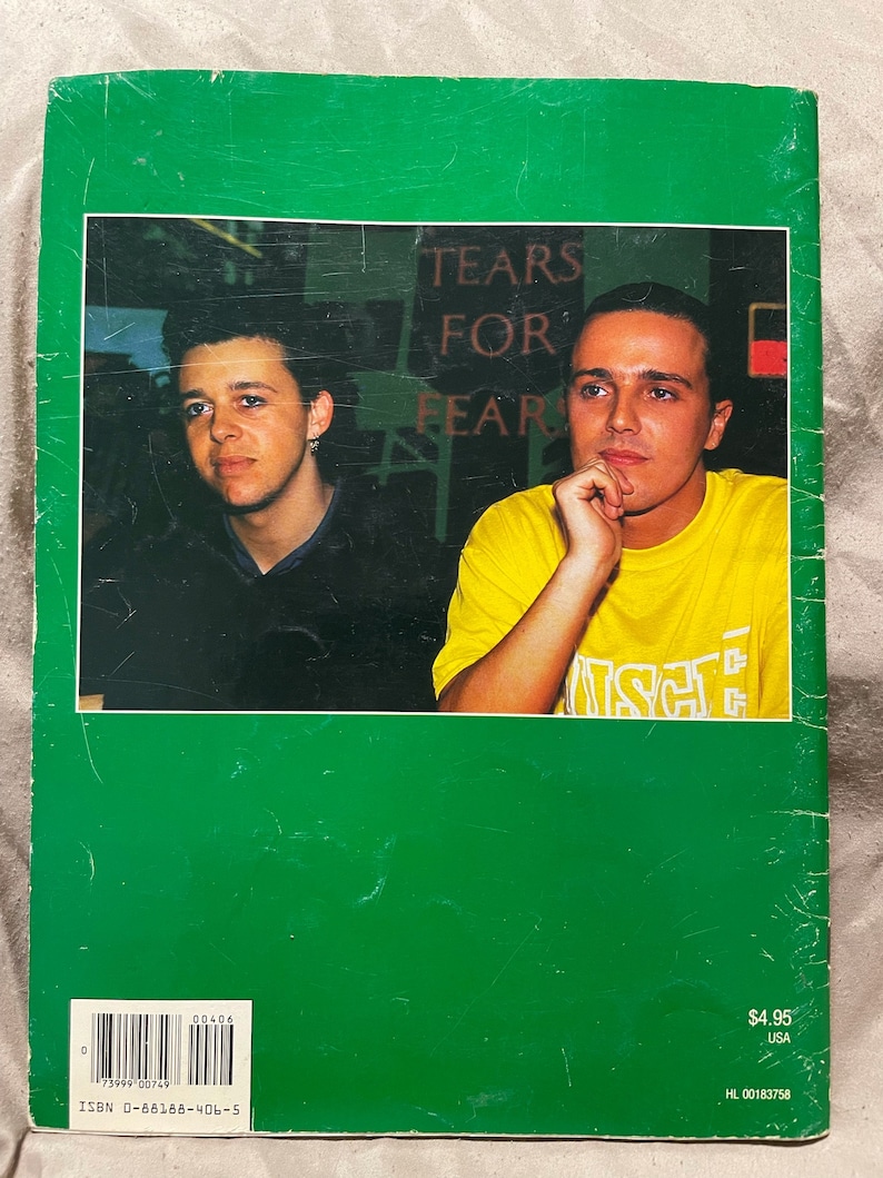 Vintage 1985 RARE Collectible - Tears for Fears PICTURE BOOK - by Robus ...