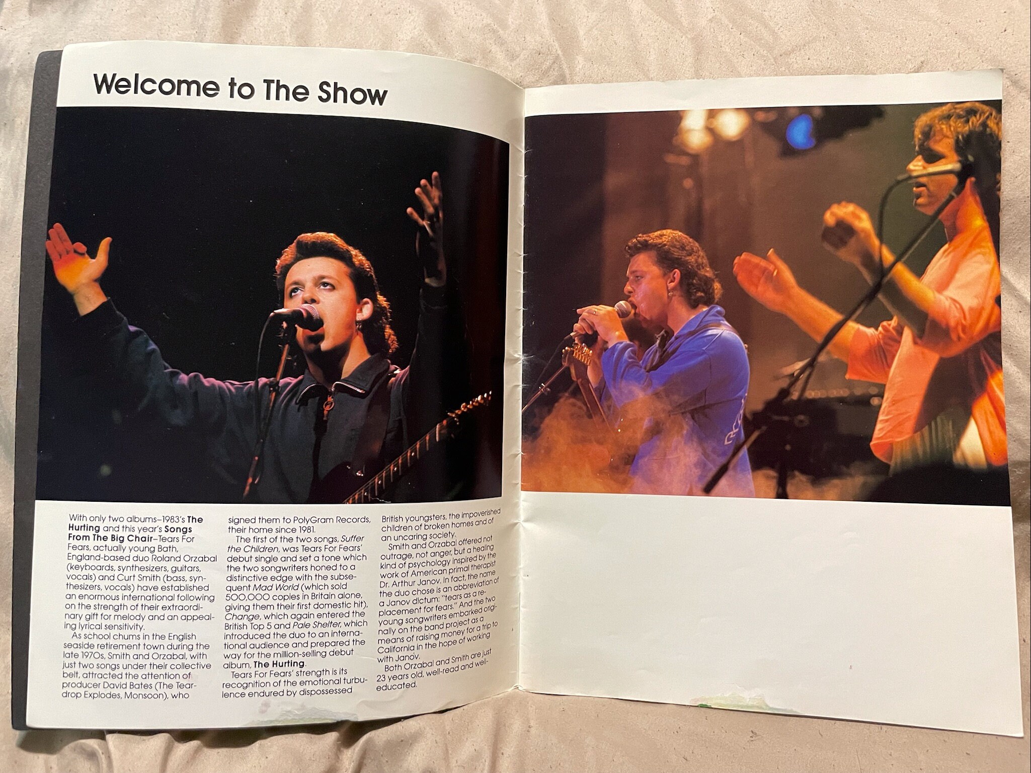 Vintage 1985 RARE Collectible - Tears for Fears PICTURE BOOK - by Robus ...