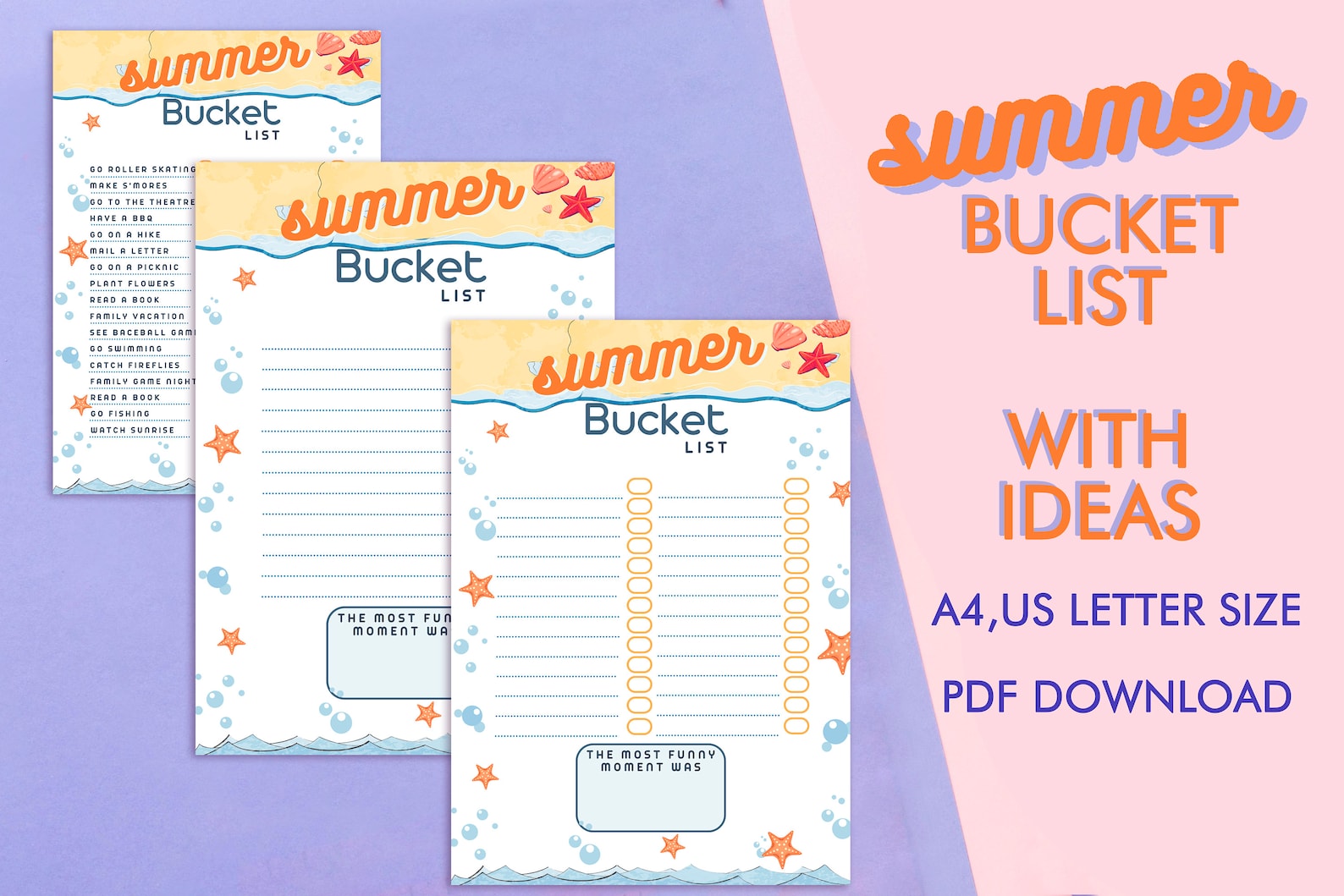 Digital Printable Summer Diary for Children Kids Printable - Etsy