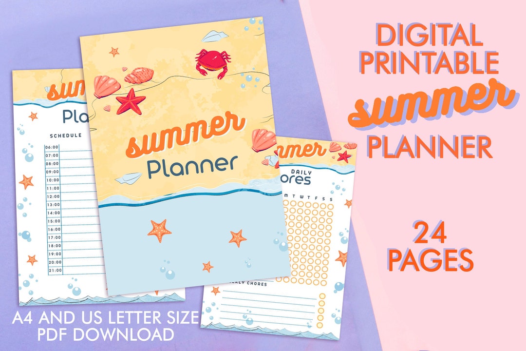 Digital Printable Summer Diary for Children Kids Printable - Etsy