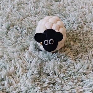 Lamb Toys Sheep Figurines Craft Wool Felt Sheep Doll Christmas ...