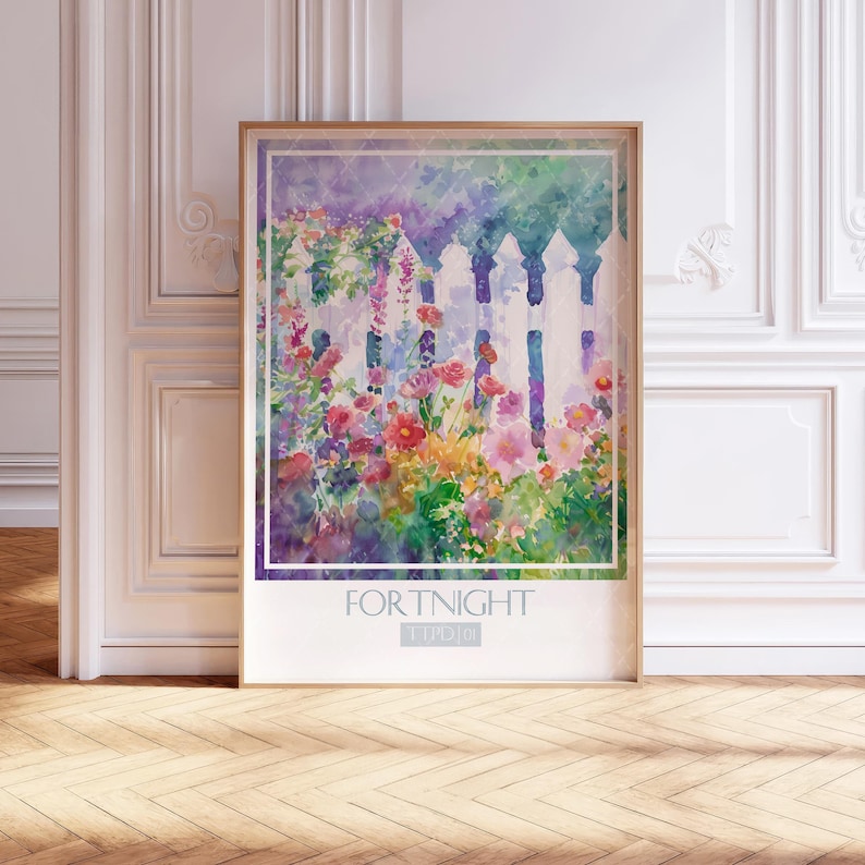 Fortnight Song Poster Watercolor Wall Art Subtle Song Print Watercolor ...