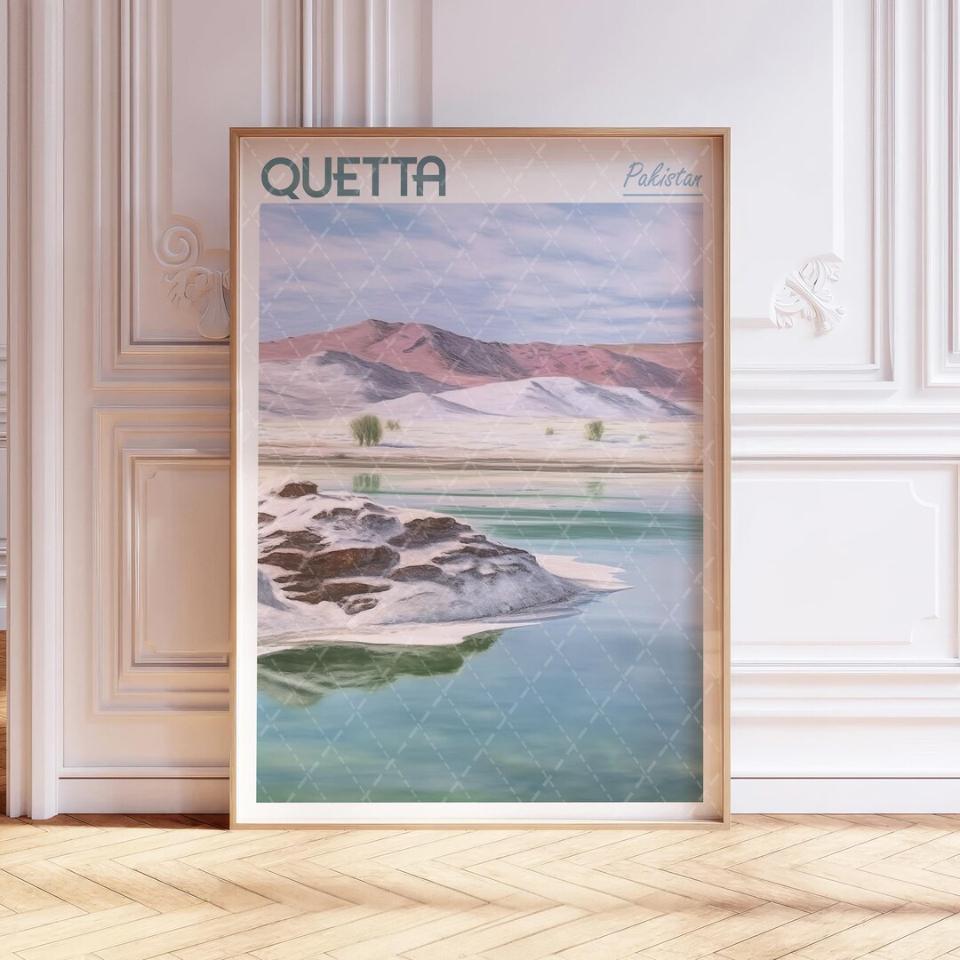Quetta Watercolor Poster - World Cities Wall Art - Pakistan Travel ...