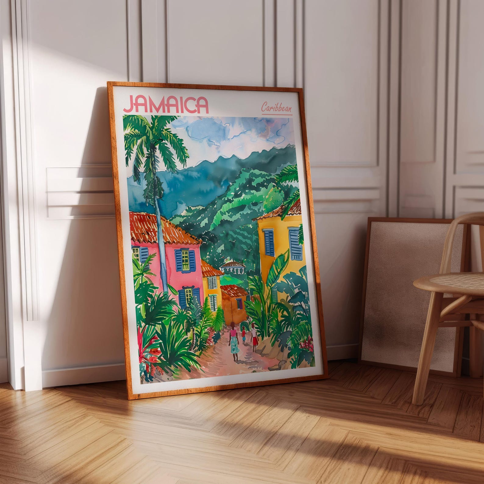 Jamaica Watercolor Art Print - Jamaica Tropical Print - Caribbean ...