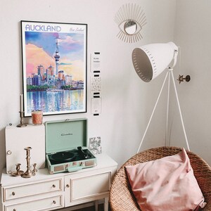 Auckland Watercolor Poster - World Cities Wall Art - New Zealand Travel ...