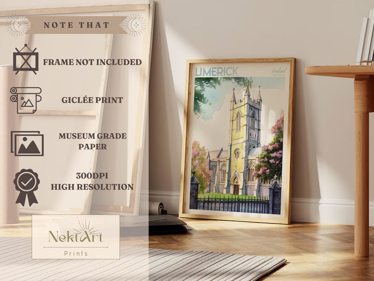 Limerick Watercolor Art Print - Limerick City Print - Ireland Europe ...