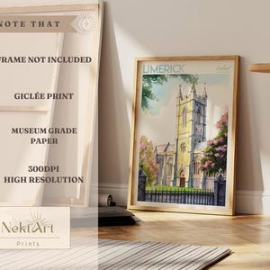Limerick Watercolor Art Print Limerick City Print Ireland Europe Travel ...