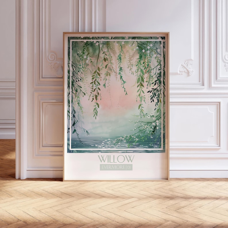 Willow Song Poster Watercolor Wall Art Subtle Song Print Watercolor ...