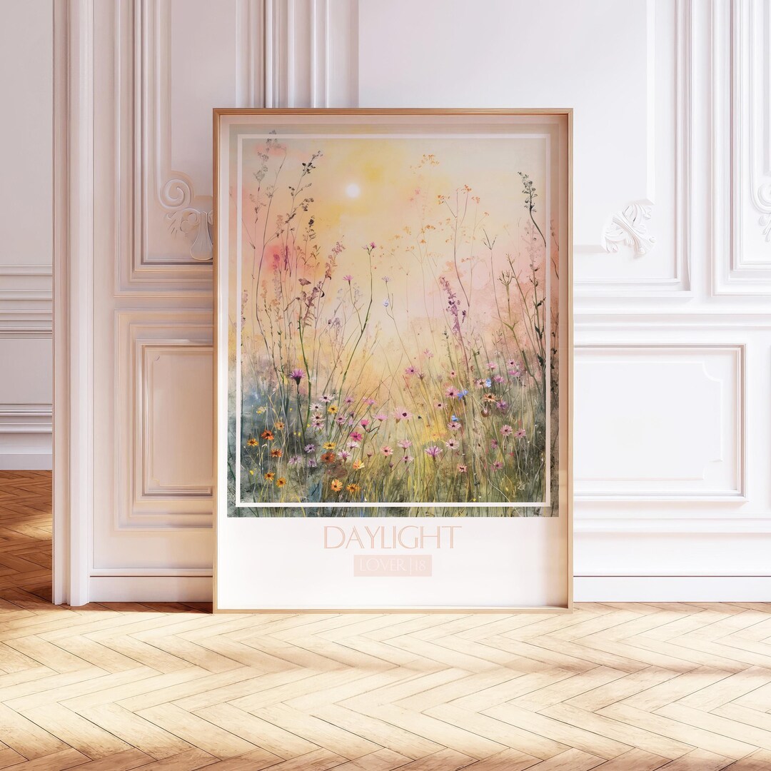 Daylight Song Poster Watercolor Wall Art Subtle Song Print Watercolor ...