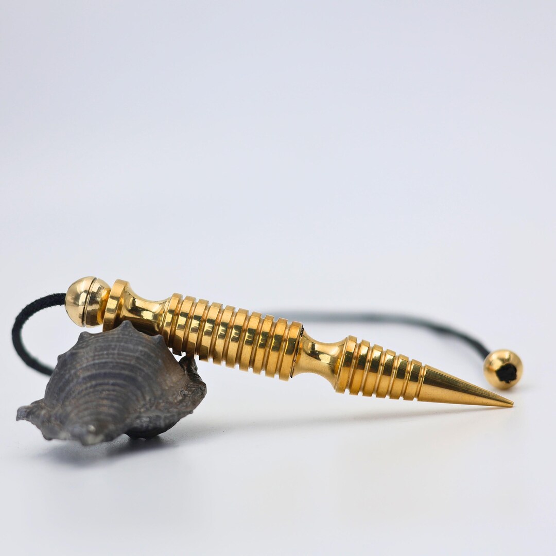 Brass Pendulum Cosmic Align Pendulum 9.7cm Dowsing Tool for Divination ...