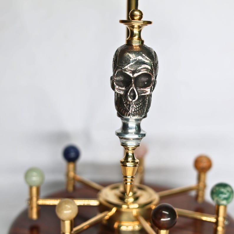 Skull Pendulum – Gothic Metal Dowsing Tool for Energy Work, Divination ...