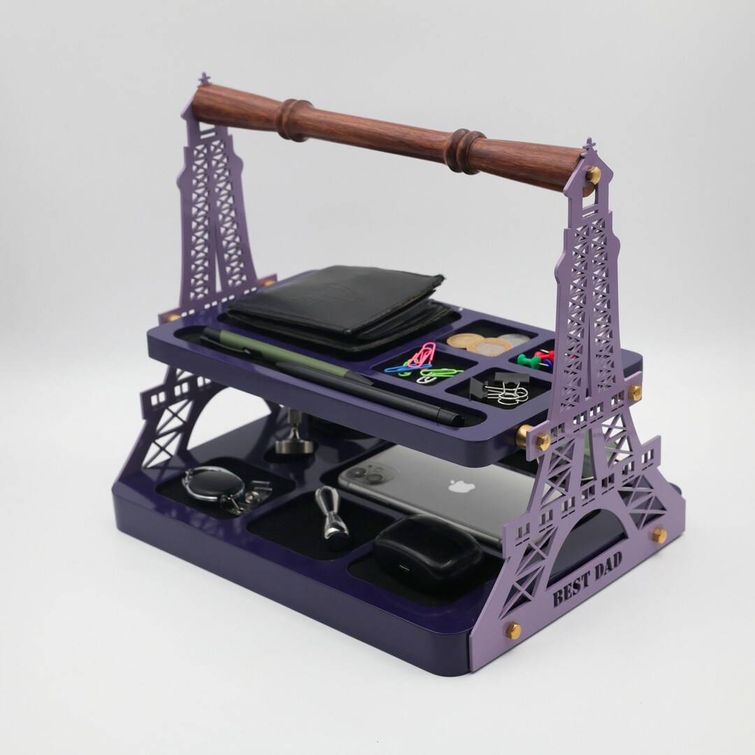 Eiffel Tower-inspired Blue and Grey Docking Station, Perfect for Your ...