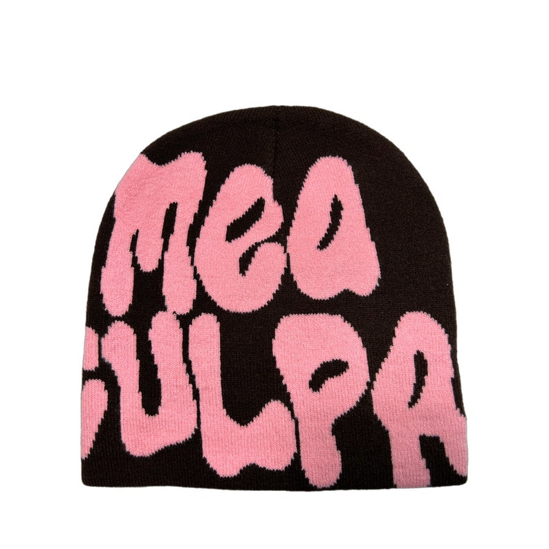 Mea Culpa Beanie Skull Cap Hat Beanie Etsy