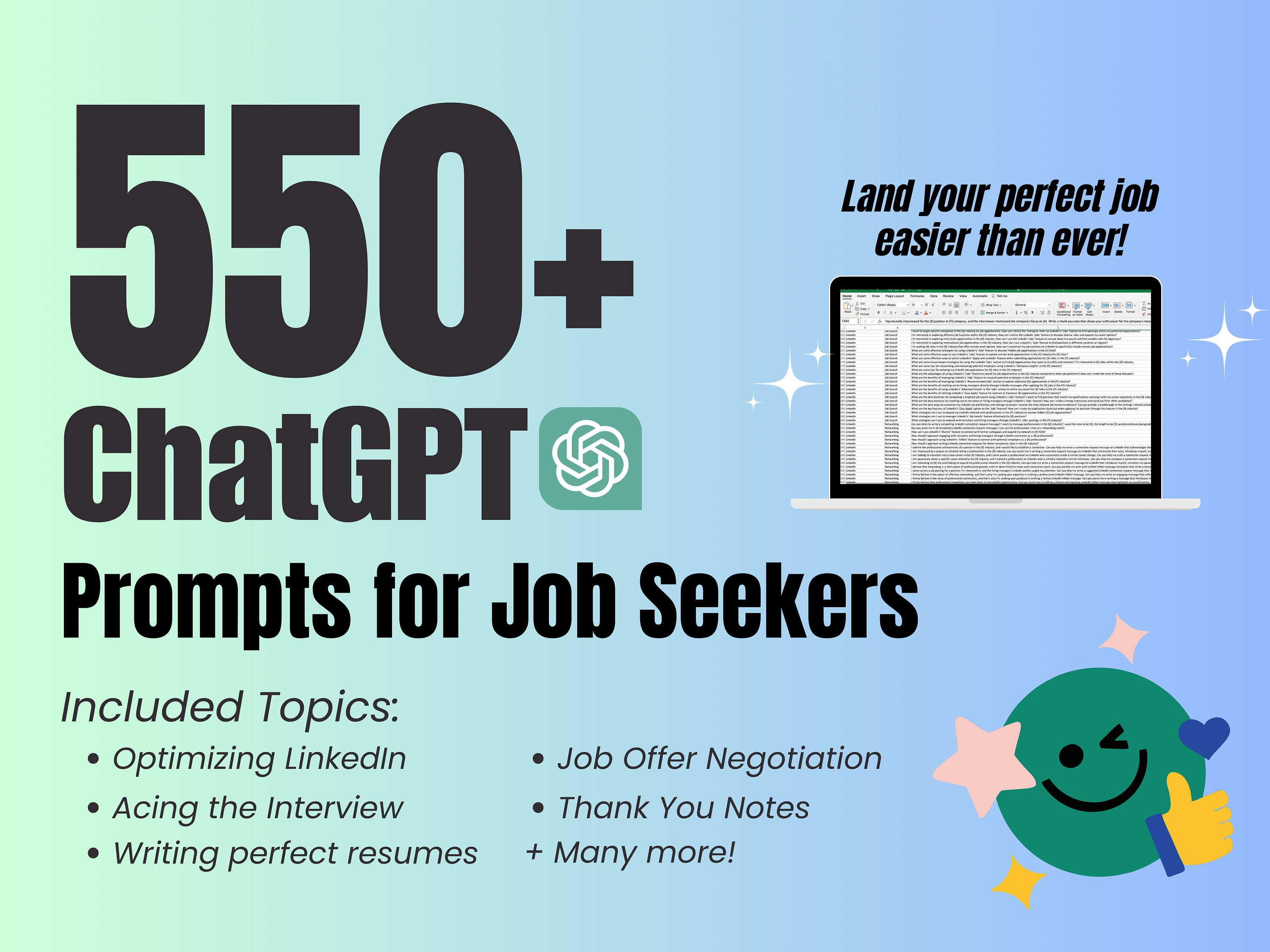 550+ Expertly Crafted Chatgpt Prompts for Job Seekers | Boost Your ...