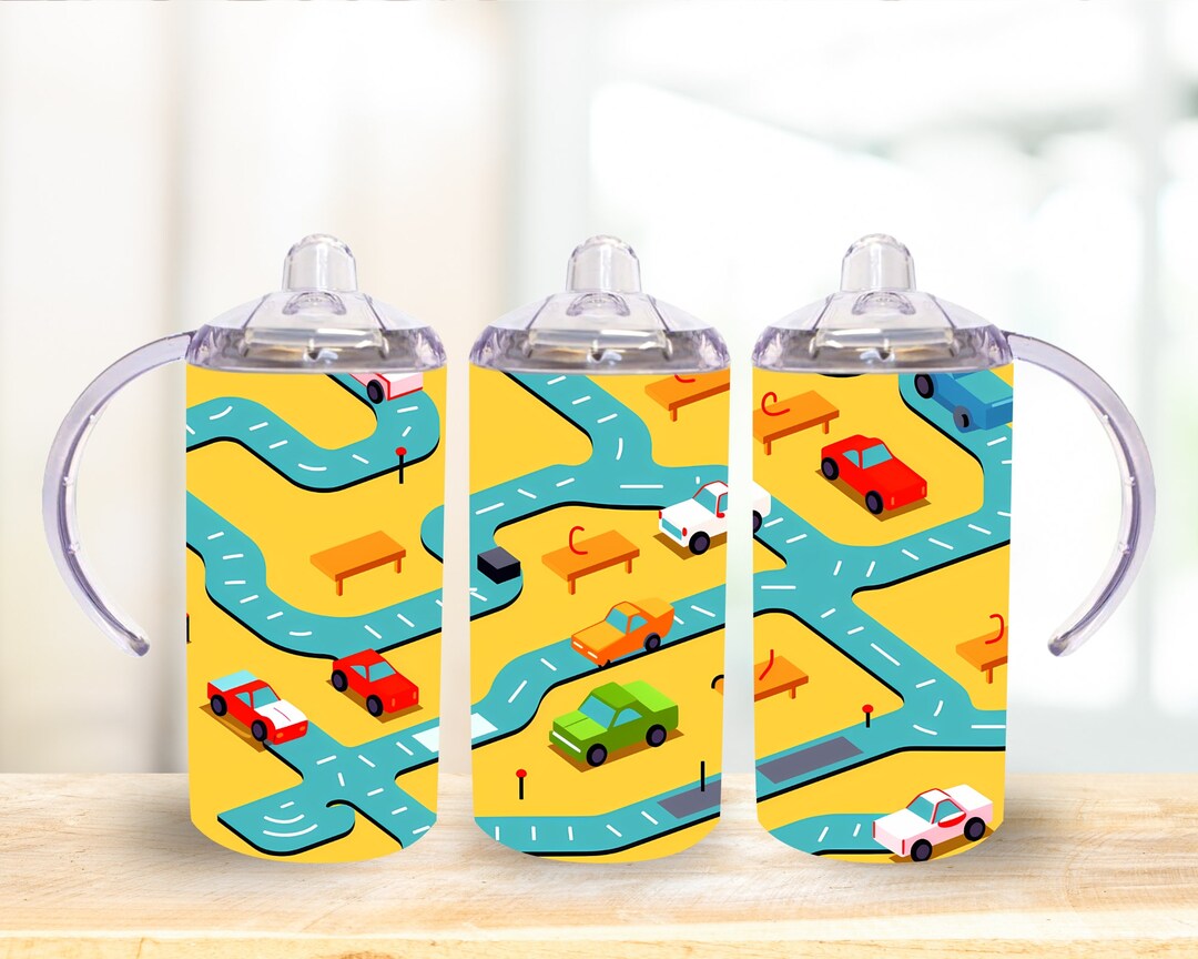 12oz Sippy Cup Designs for Boys, Sublimation Wrap PNG Design, 12 Oz ...