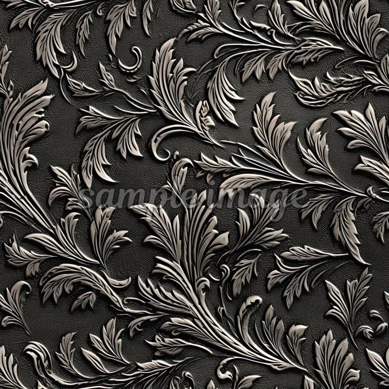 20 Embossed Leather Seamless Digital Papers Western Engraved - Etsy