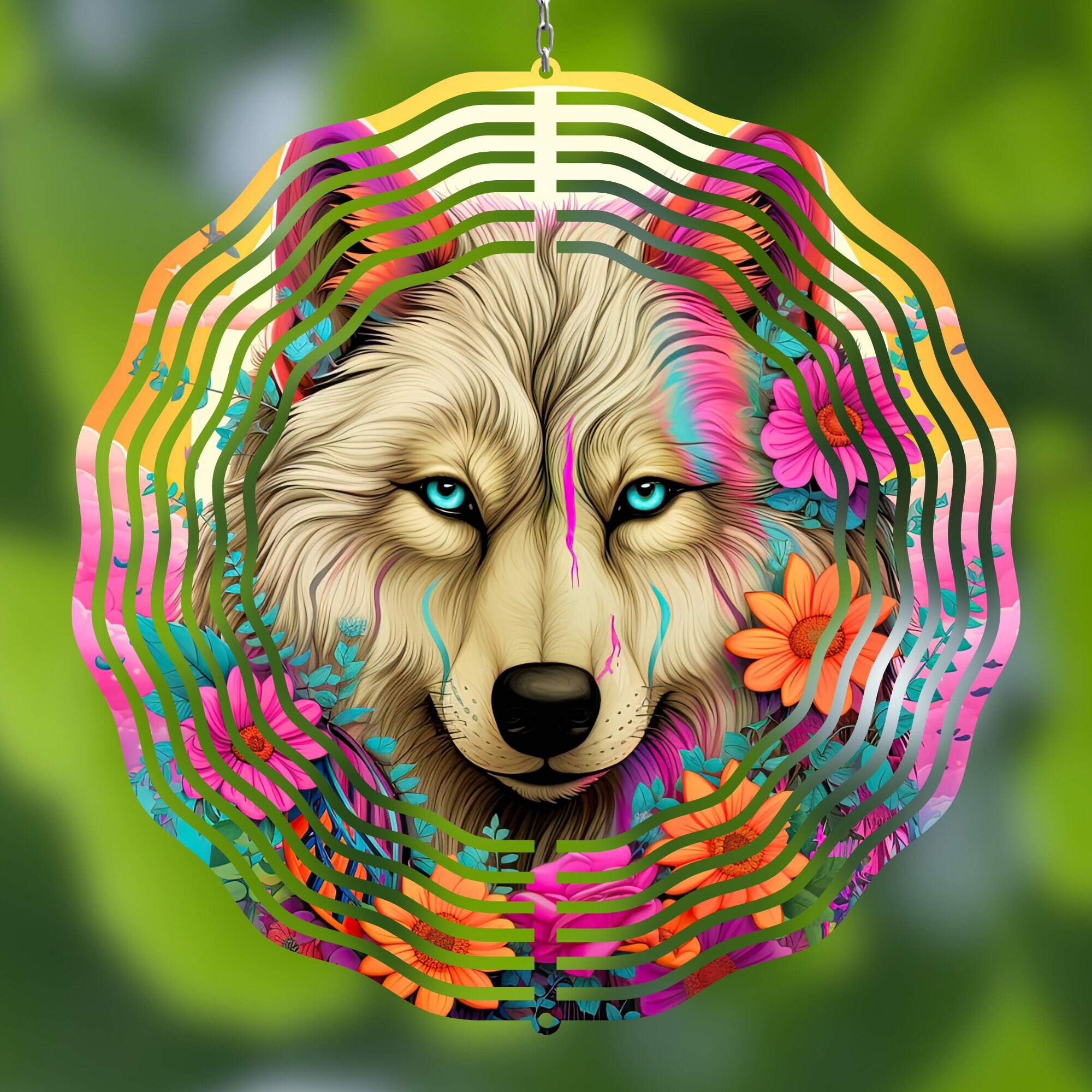 50 Animals Wind Spinner Sublimation Designs Bundle, Background for ...