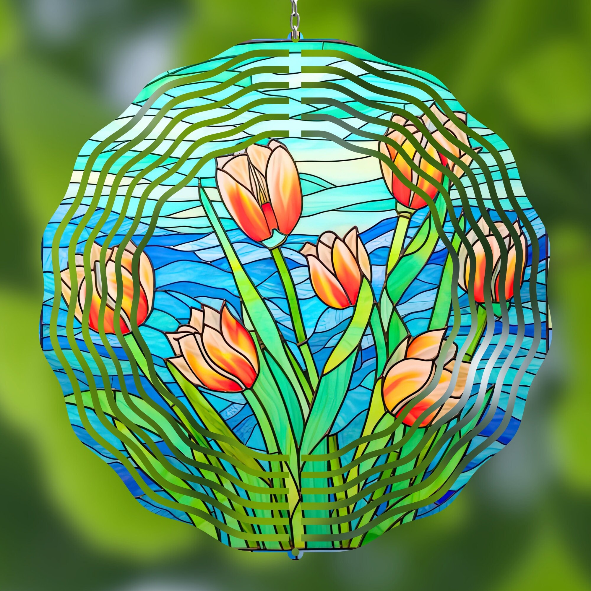 10 Flower Wind Spinner Sublimation Designs Backgrounds for - Etsy