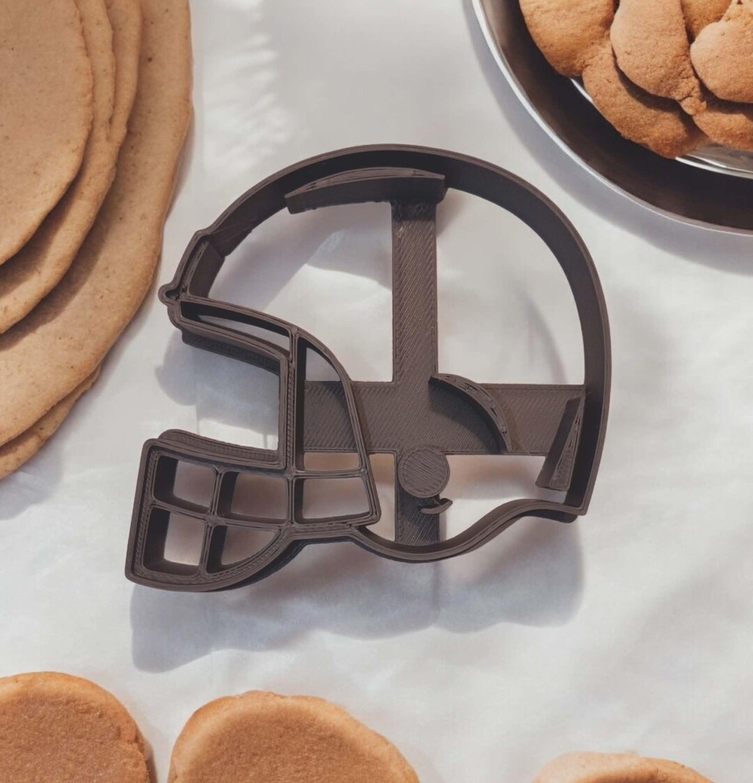 Football Helmet 3D Printed Cutter/mold for Cookie Dough/fondant/clay ...