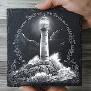 Lighthouse Laser Engrave File PNG, 3D Illusion Lightburn Laser Engrave ...