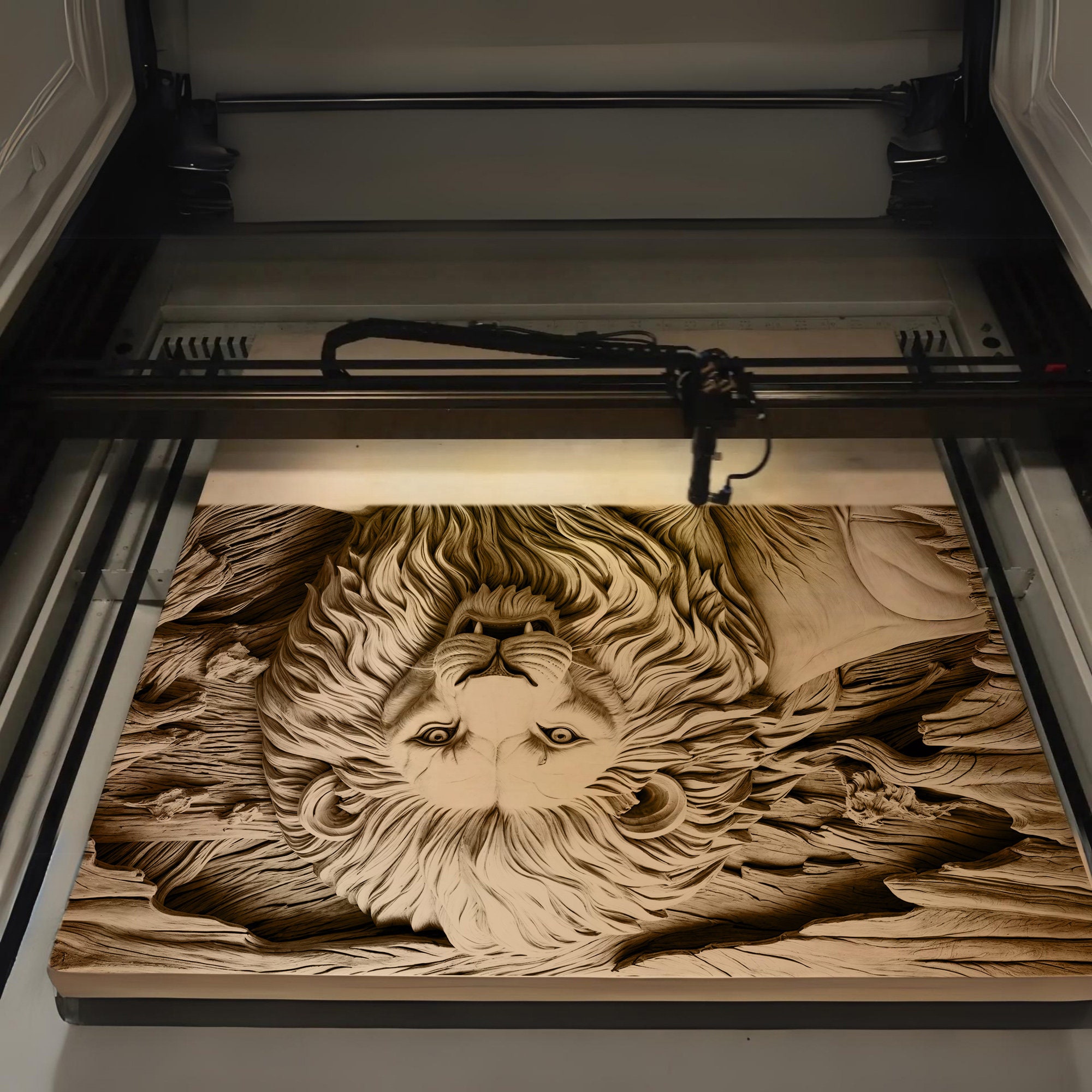 Laser Engrave File PNG, 3D Illusion Lightburn Laser Engrave, Design for ...