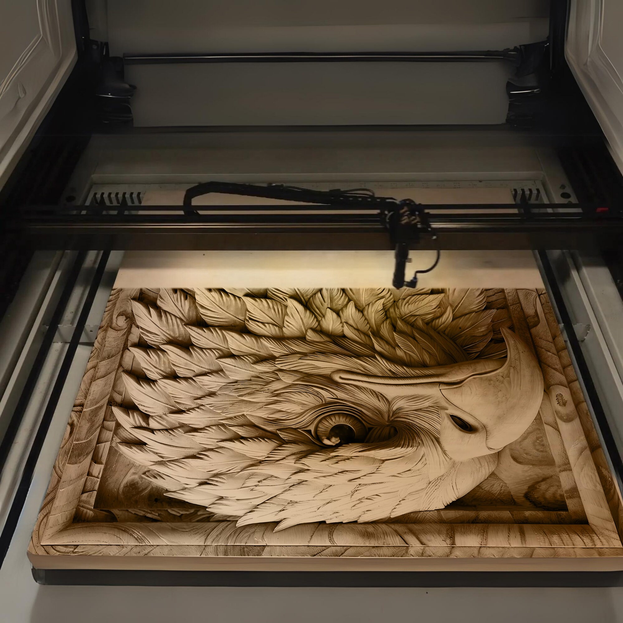 Laser Engrave File PNG, 3D Illusion Lightburn Laser Engrave, Design for ...