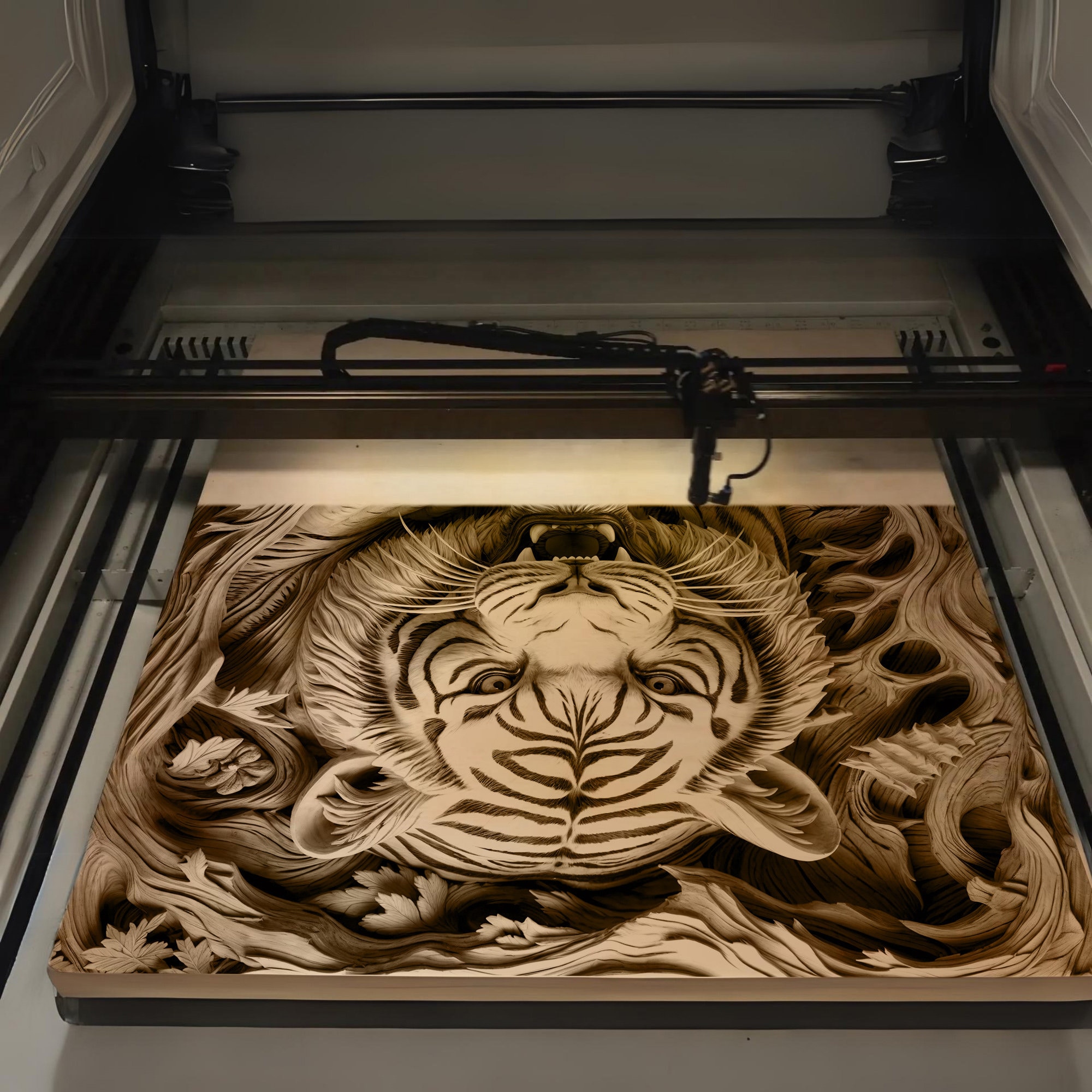 Laser Engrave File PNG, 3D Illusion Lightburn Laser Engrave, Design for ...