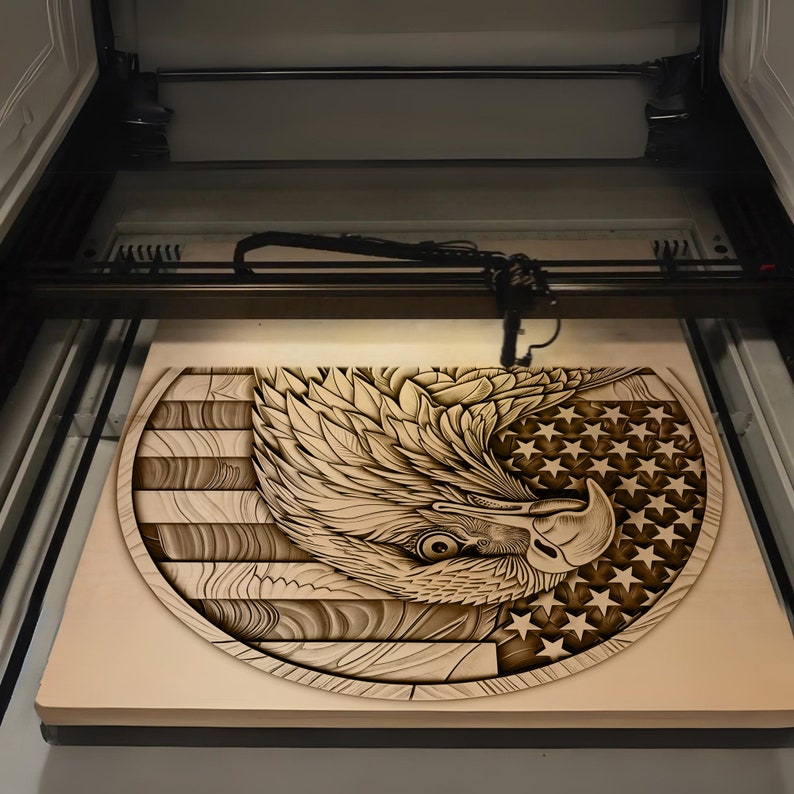 Laser Engrave File PNG, 3D Illusion Lightburn Laser Engrave, Design for ...