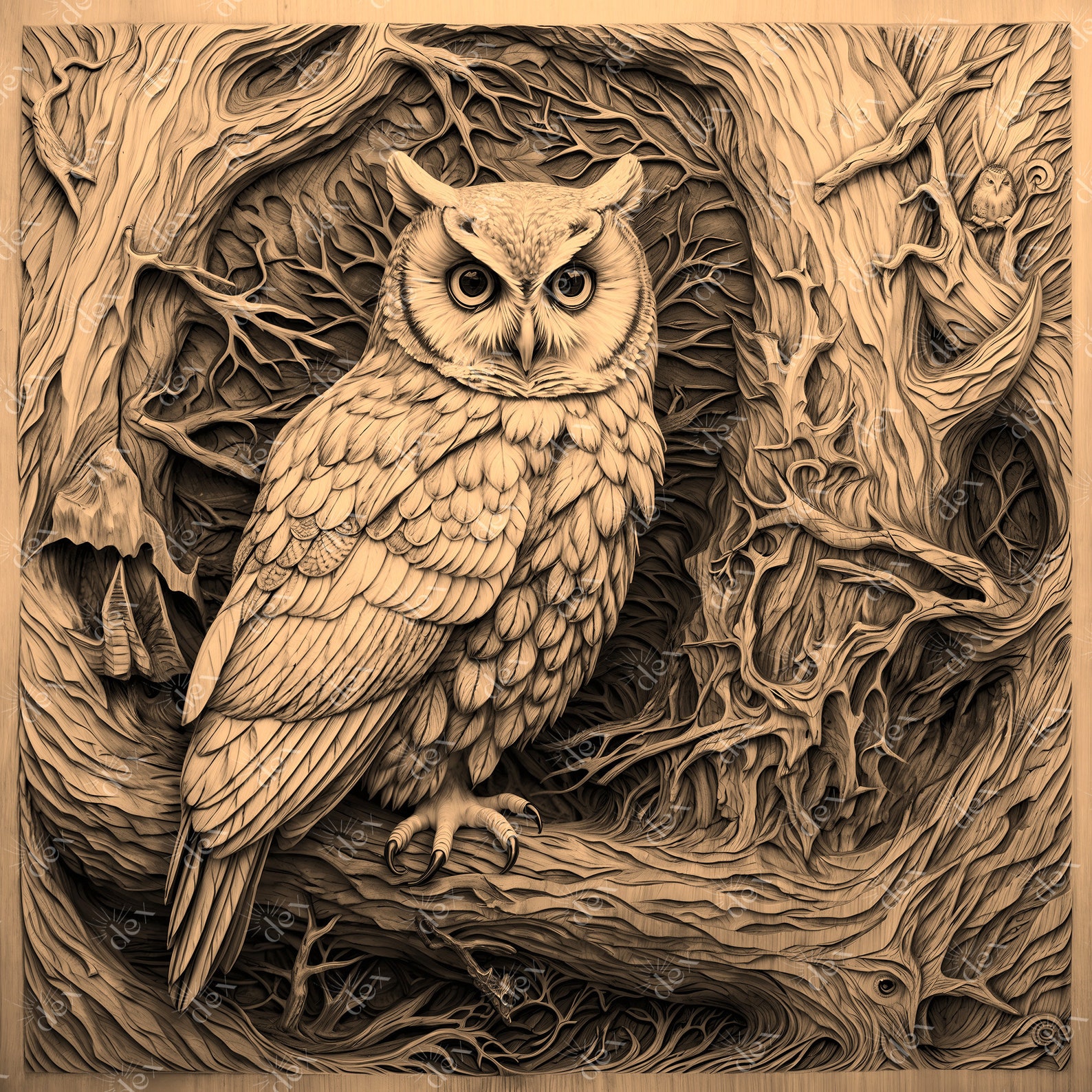 Laser Engrave File PNG, 3D Illusion Lightburn Laser Engrave, Design for ...