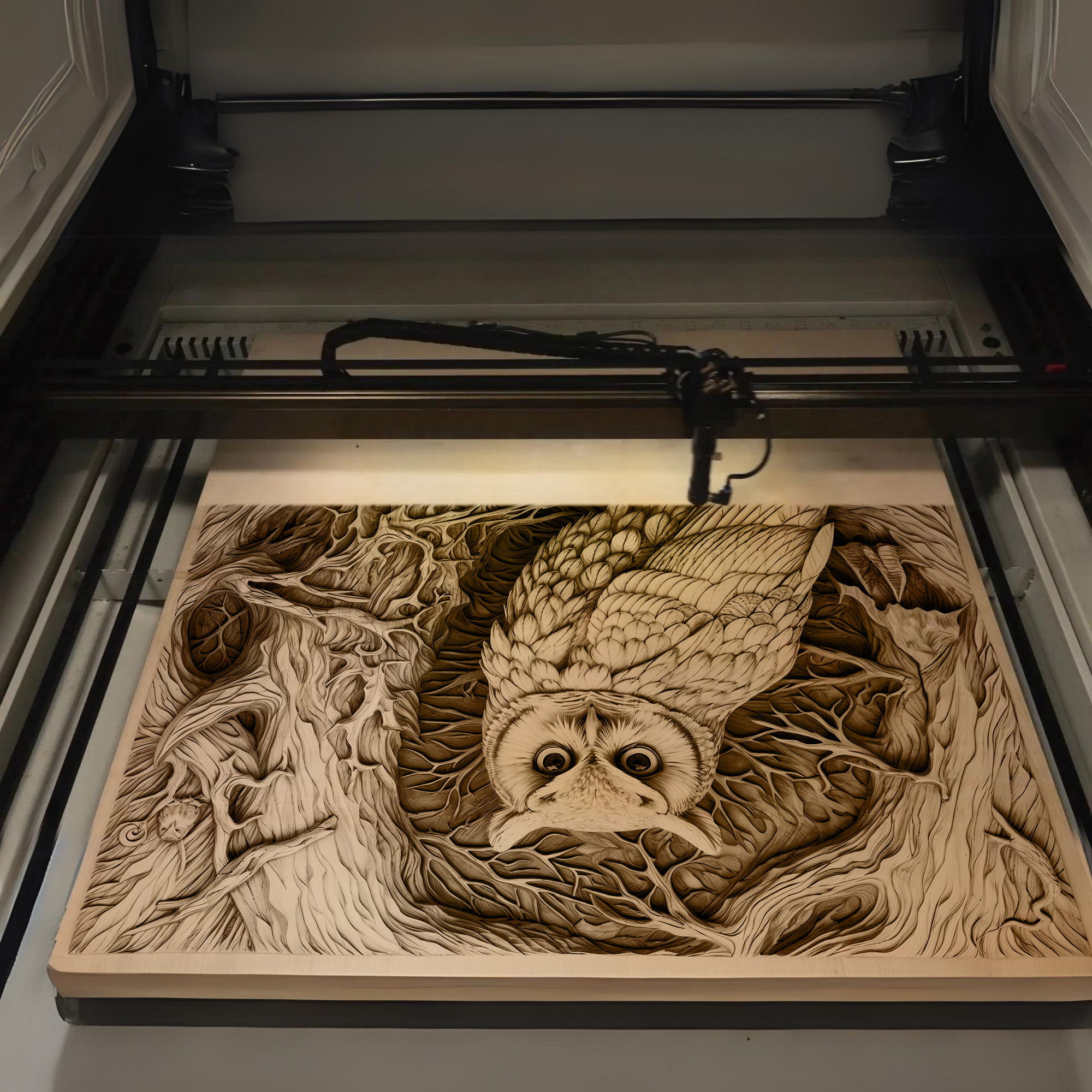 Laser Engrave File PNG, 3D Illusion Lightburn Laser Engrave, Design for ...