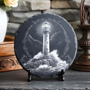 Lighthouse Laser Engrave File PNG, 3D Illusion Lightburn Laser Engrave ...
