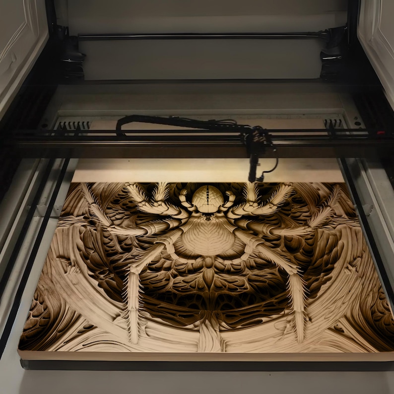 Laser Engrave File PNG, 3D Illusion Lightburn Laser Engrave, Design for ...