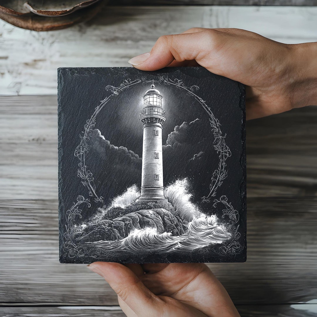 Lighthouse Laser Engrave File PNG, 3D Illusion Lightburn Laser Engrave ...