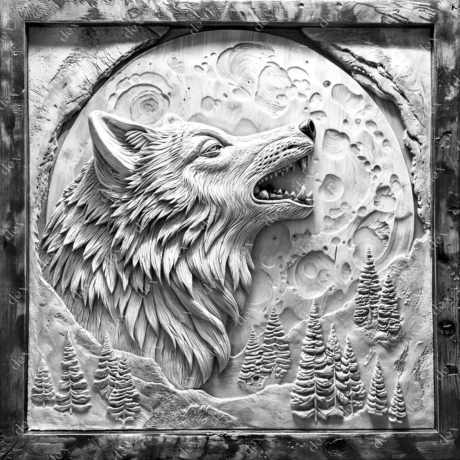 Laser Engrave File PNG, 3D Illusion Lightburn Laser Engrave, Design for ...