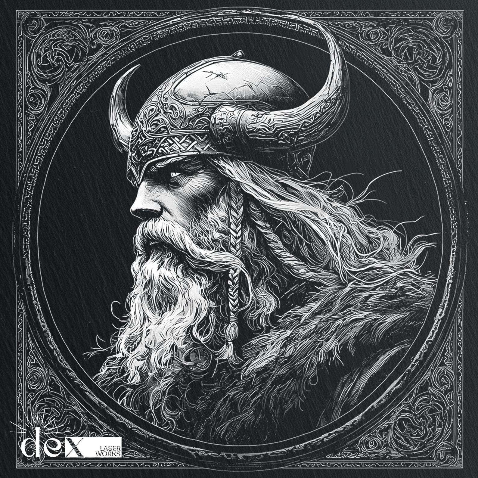 Vikings Laser Engraving PNG, Odin Slate Coaster Engrave File, PNG Thor ...