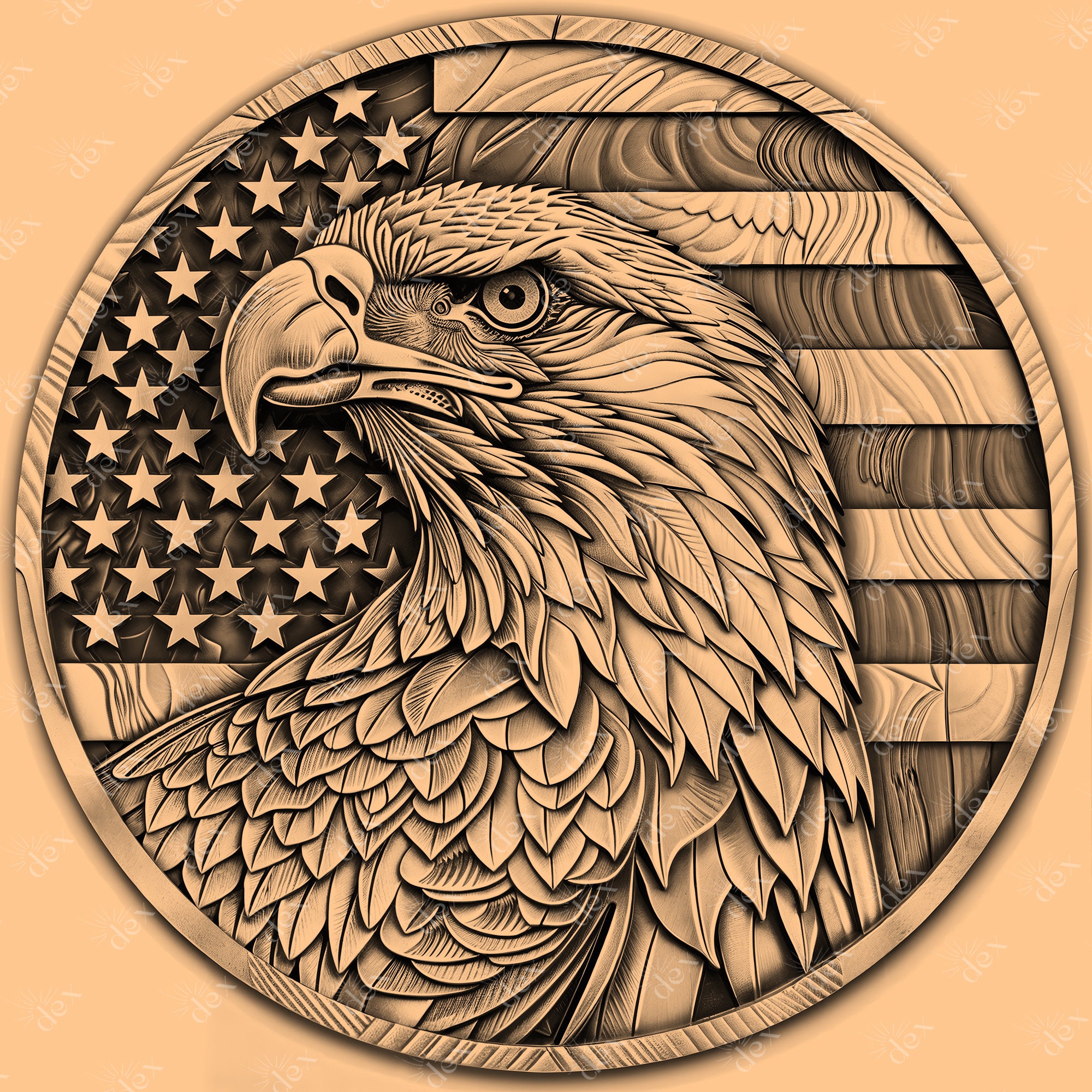 Laser Engrave File PNG, 3D Illusion Lightburn Laser Engrave, Design for ...