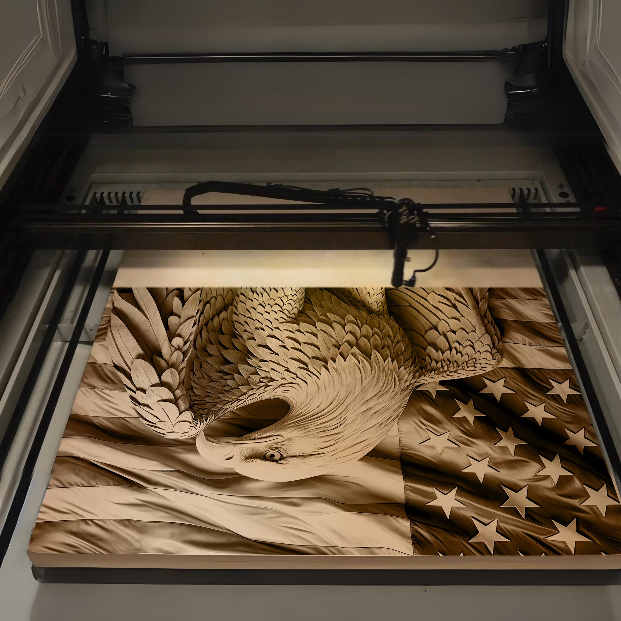 Laser Engrave File PNG, 3D Illusion Lightburn Laser Engrave, Design for ...