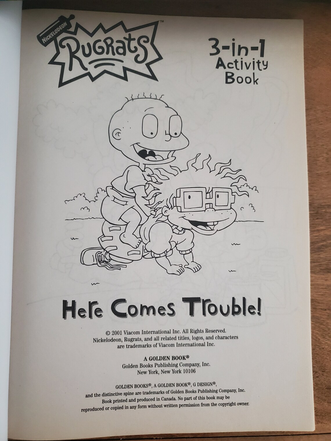 2001 Rugrats Jumbo 3 In 1 Activity Book Etsy